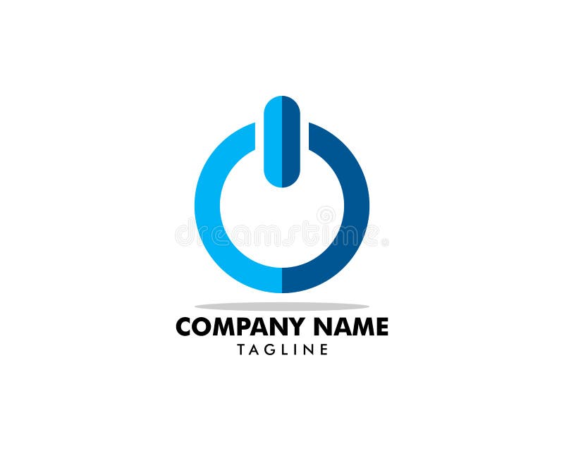 Power Button Icon Vector Logo Template Illustration Design Stock Vector ...
