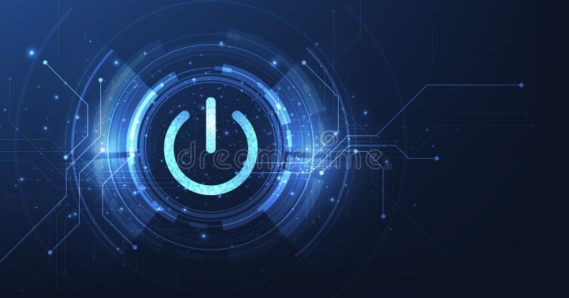 Power Button Low Poly Design Stock Vector - Illustration of glow ...