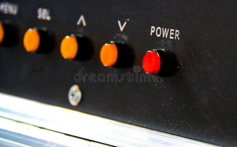 Power button stock photo. Image of computer, button, macro - 46723508