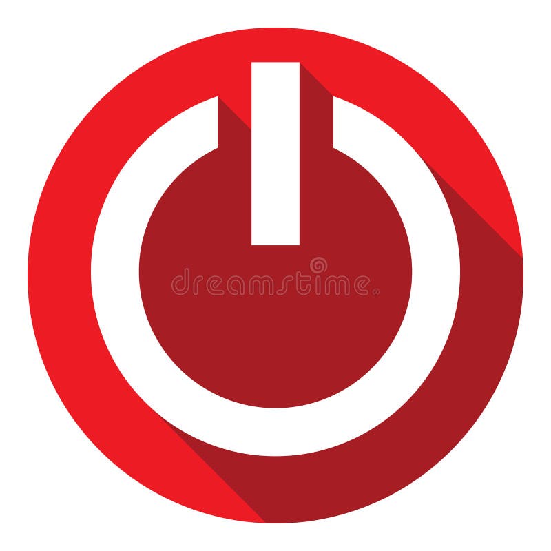 Power Button, on and Off Icon. Shut Down Vector Illustration Stock ...