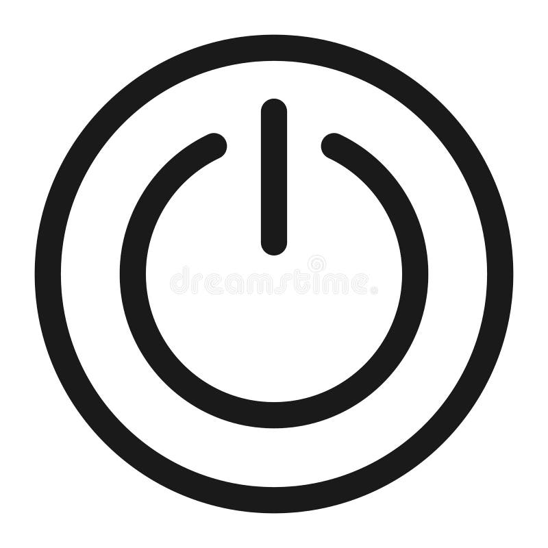 Power Button, on and Off Icon. Shut Down Vector Illustration Stock ...