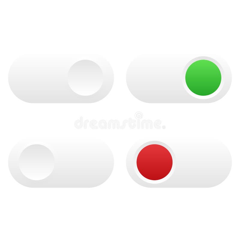Power Button, on-OFF Switch UI, GUI Icon Stock Vector - Illustration of ...