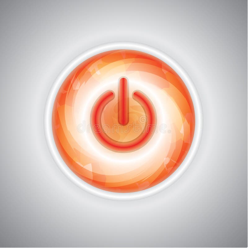 Power button stock vector. Illustration of business, internet - 33793125