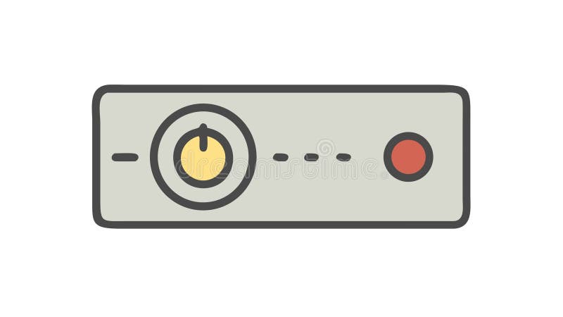 Power Button Settings Dial Icon for Control Adjust System, Vector Design Generative AI Stock ...