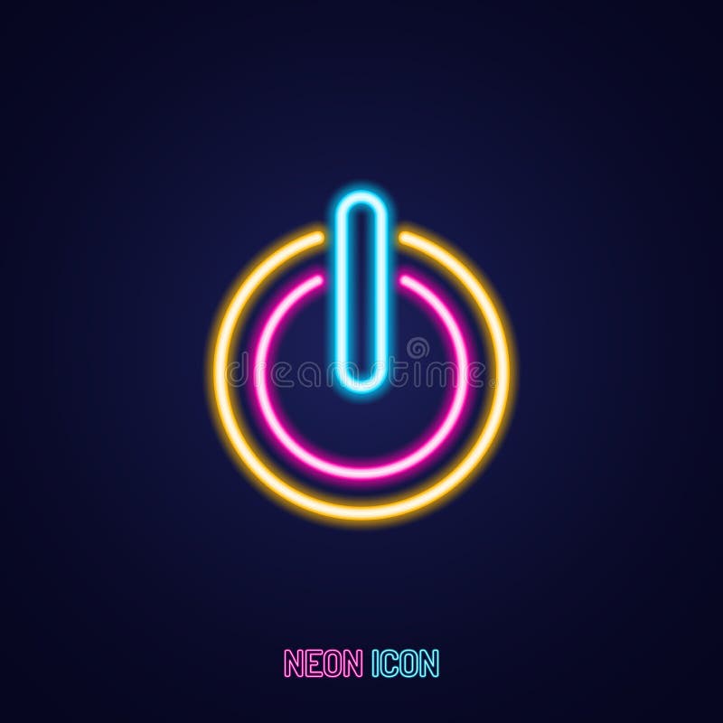 Power Button Neon Stock Illustrations – 3,075 Power Button Neon Stock ...