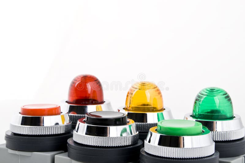 Power Button and Status Indicator Light Stock Image - Image of ...