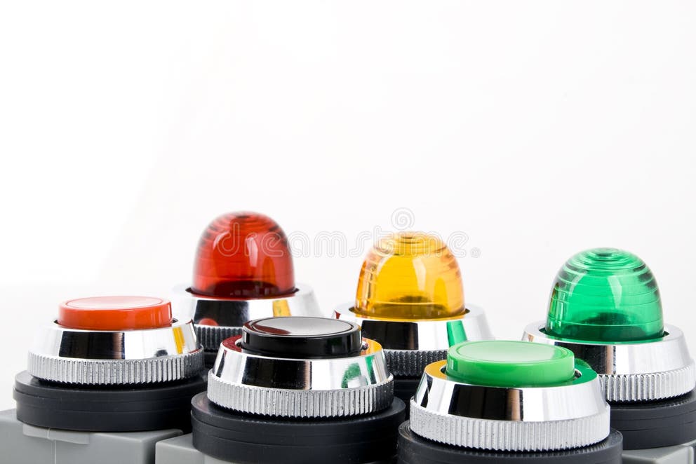 Power Button and Status Indicator Light Stock Image - Image of ...