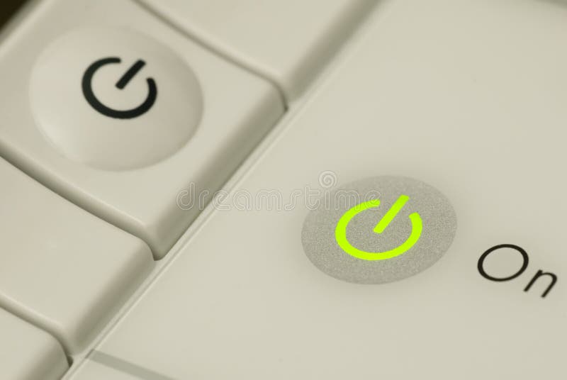 Power Button and Status Light Stock Photo - Image of button, indicator ...