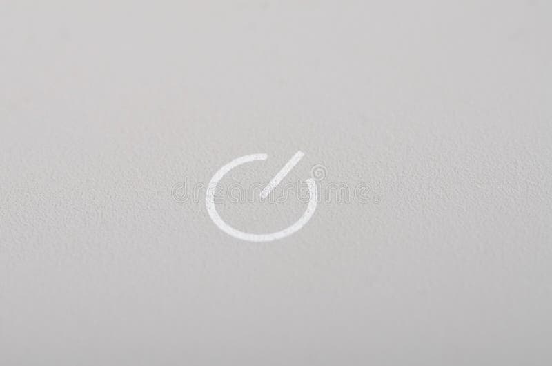 Power Button Symbol Centered on Screen Representing Device Activation ...