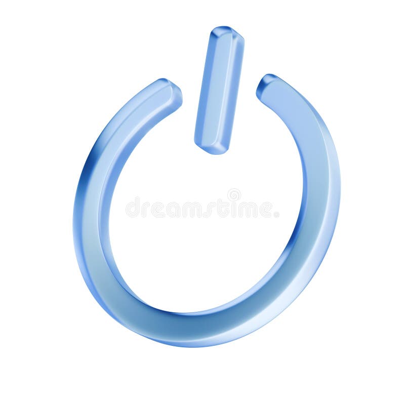 Power Button Symbol Representing Technology and Electronics. Stock ...