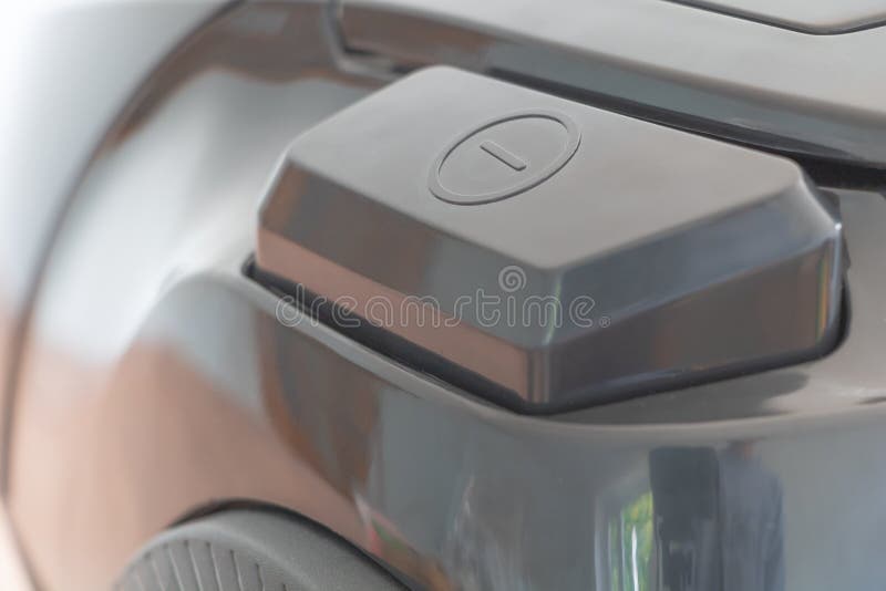 The Power Button on the Vacuum Cleaner Stock Photo - Image of work ...