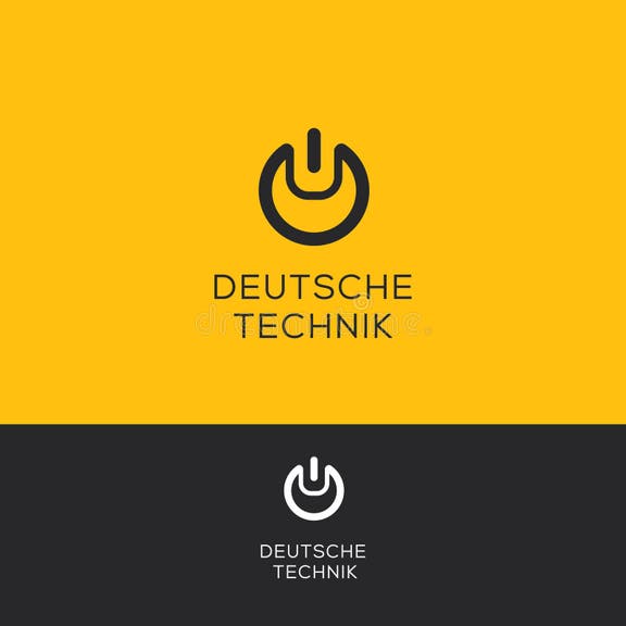Power Button Vector Logo. Technic Logo Stock Vector - Illustration of ...