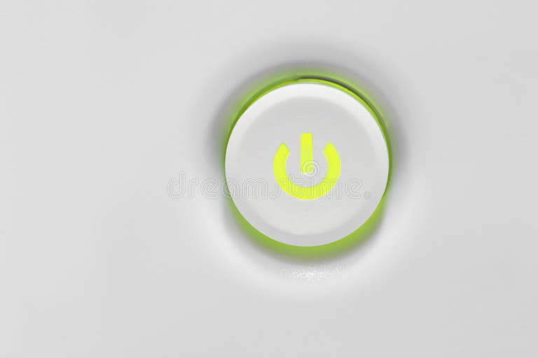 Power button white stock photo. Image of button, icon - 18558194
