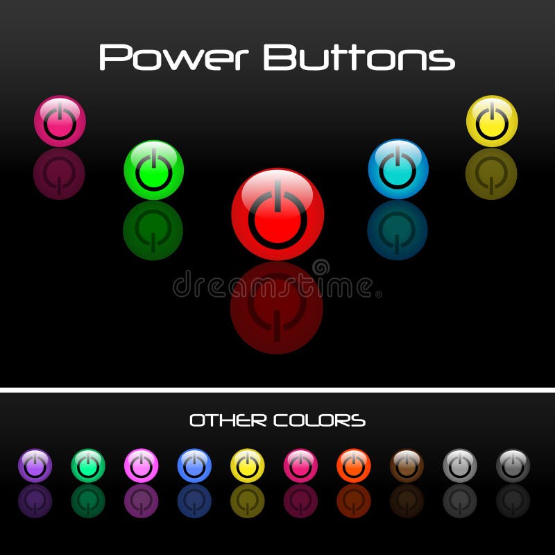 Web Buttons stock vector. Illustration of element, push - 14834180