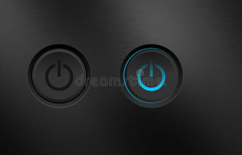 TV Power buttons stock vector. Illustration of icon, collection - 14156686