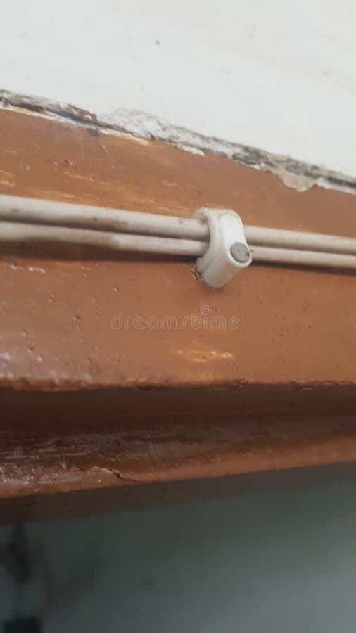 Power cable clamps stock image. Image of bumper, ceiling - 264059151