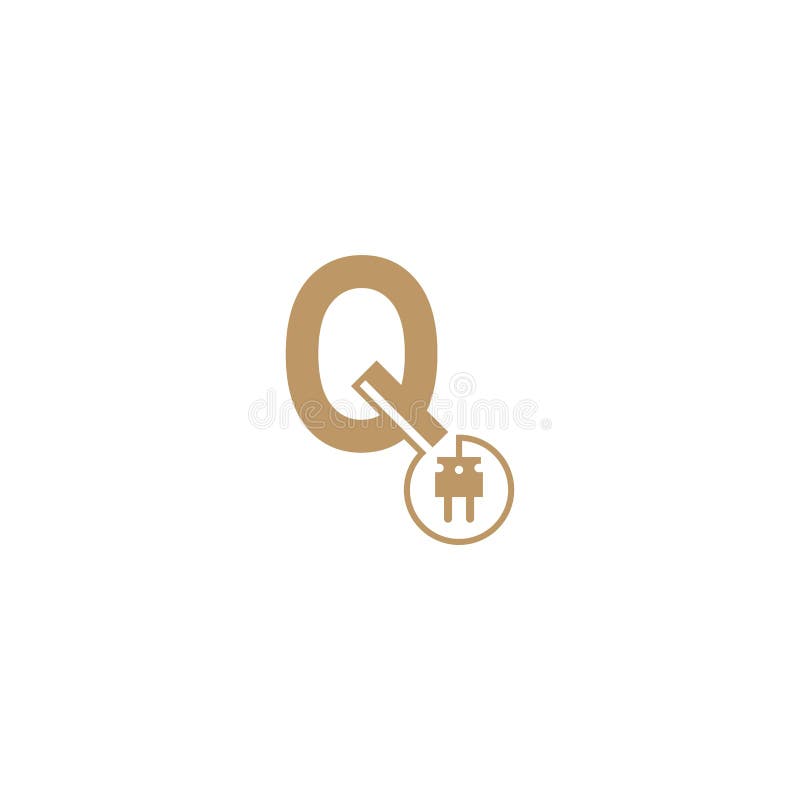 Wrench with Initial Letter Q Industry Logo Stock Vector - Illustration ...