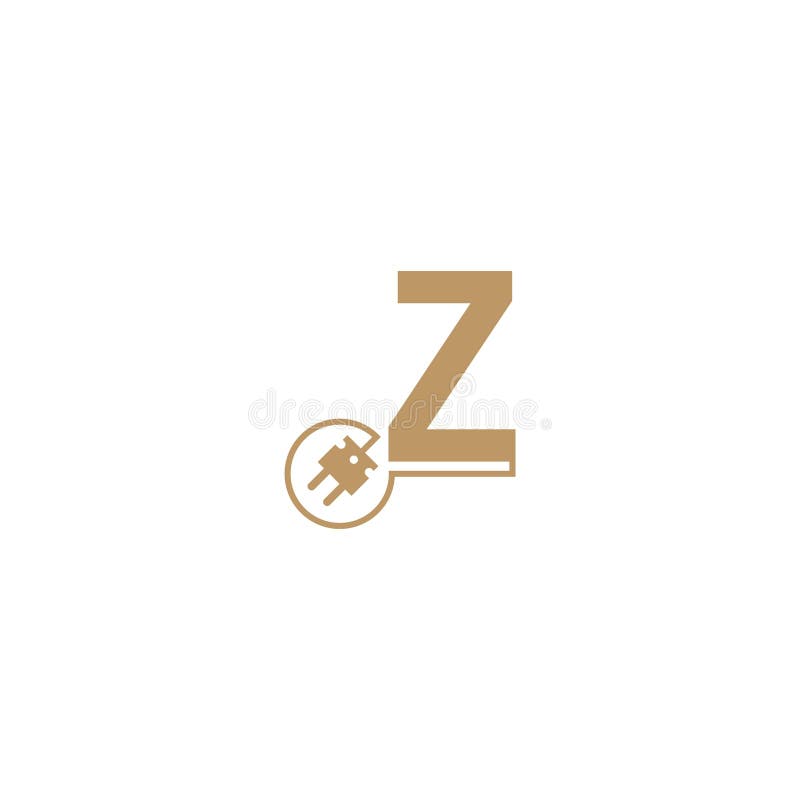 Power Cable Forming Letter Z Logo Icon Template Stock Vector ...