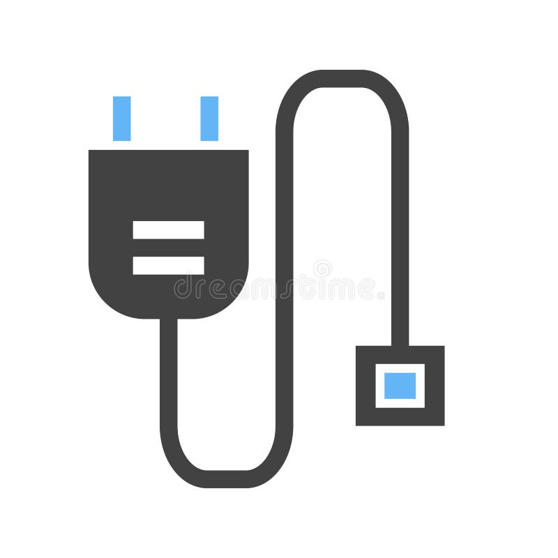 Power Cable icon stock vector. Illustration of concept - 110990362