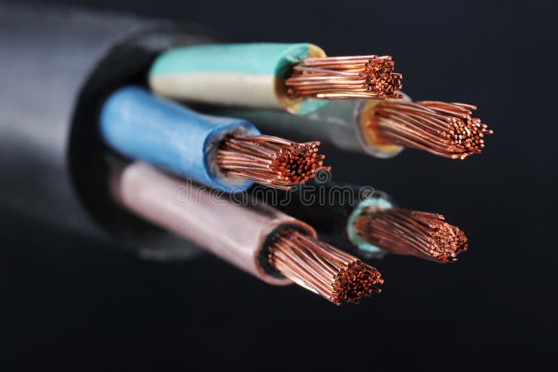 Power cable stock image. Image of cable, black, power - 42060299