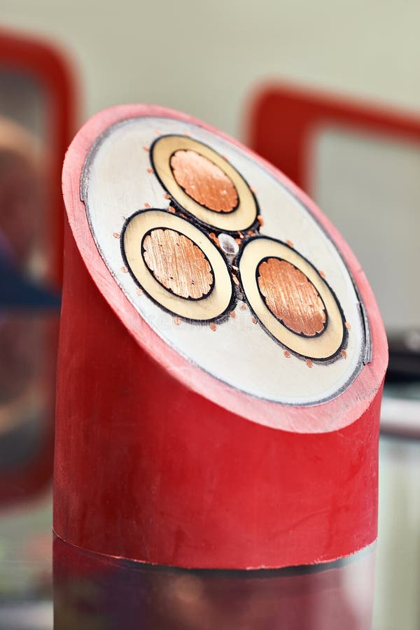 Power cable in section stock image. Image of equipment - 91322217