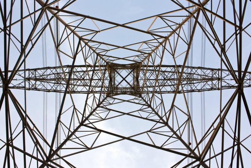 Power cable tower stock image. Image of resource, power - 7154503