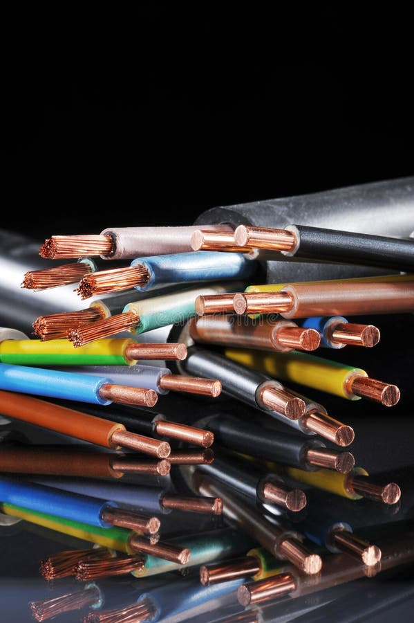 Power cables stock image. Image of current, brown, insulation - 40659873