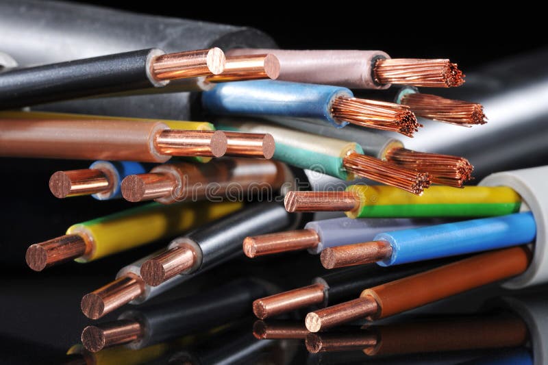 Power cables stock image. Image of stripped, cord, detail - 41031413