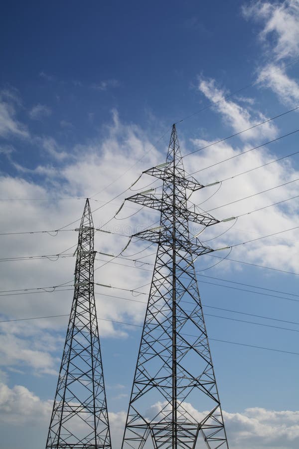 Power cables stock photo. Image of cloud, power, tree - 35254070