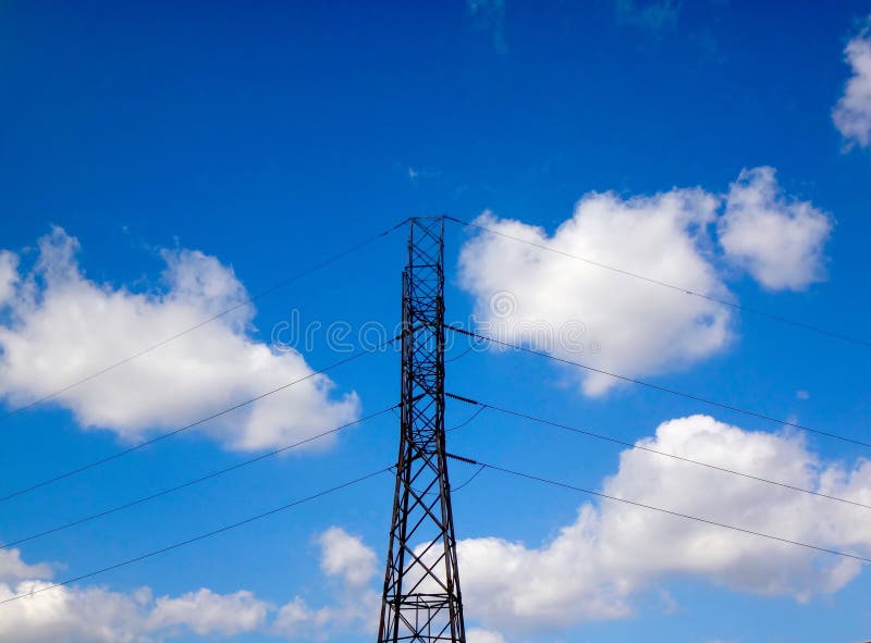Power cables and sky stock image. Image of utility, lines - 165181615