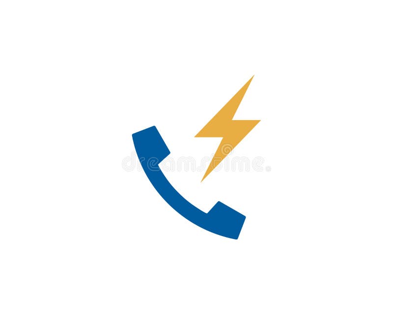 Power Call Icon Logo Design Element Stock Vector - Illustration of ...