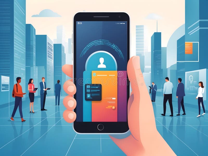 The Power and Challenges of Data Privacy Stock Illustration ...