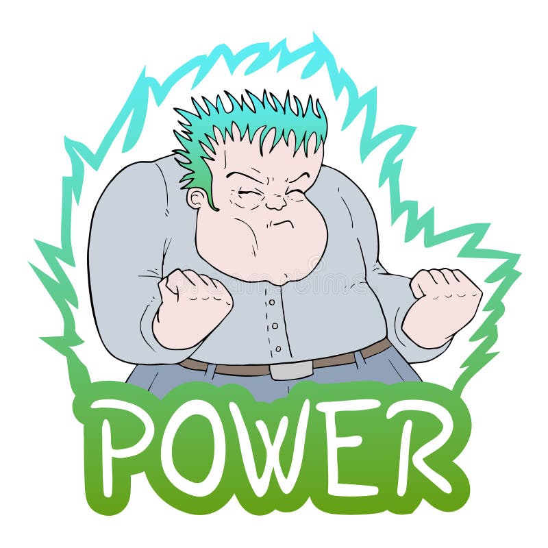 Power character stock vector. Illustration of expression - 97127630