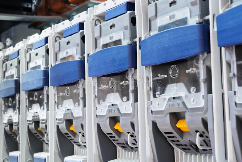 Power Circuit Breakers for High-voltage Network. Stock Photo - Image of ...