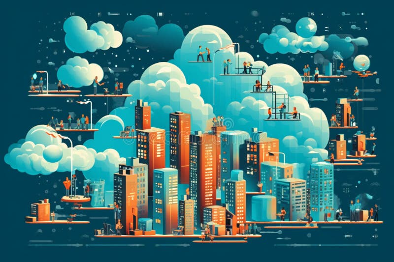 The Power Of Cloud Computing Interconnected Network Of Virtual Clouds Where Data Flows