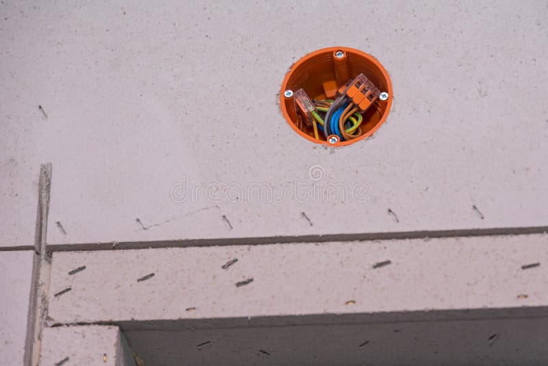 Power Connection Electrical Installation - Shell Construction Stock ...