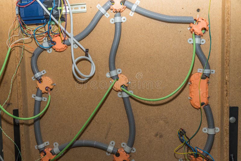 Power Connection and Installations - Electrical Engineering Stock Photo ...