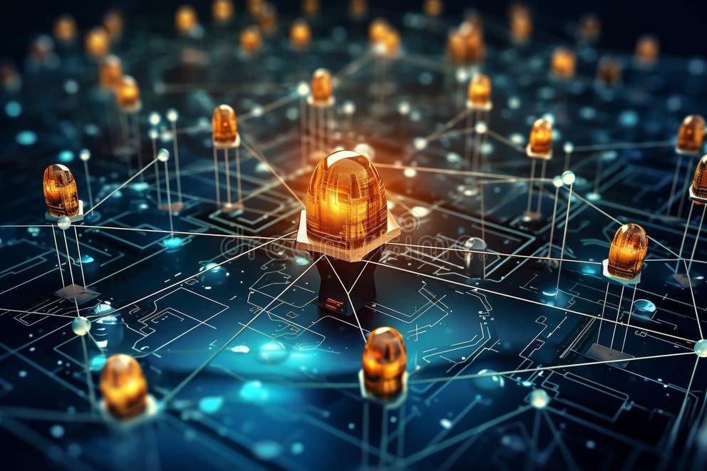 The Power of Connectivity. Concept of Connectivity, Where Diverse Elements Intertwine To Create ...