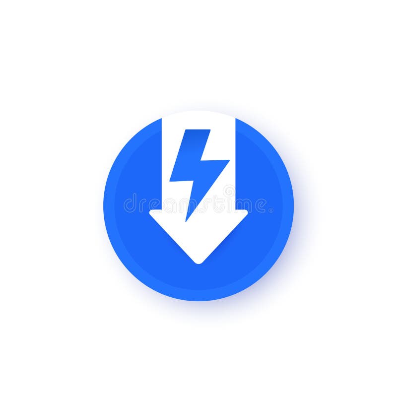 Power Consumption Reduction, Vector Design Stock Vector - Illustration ...