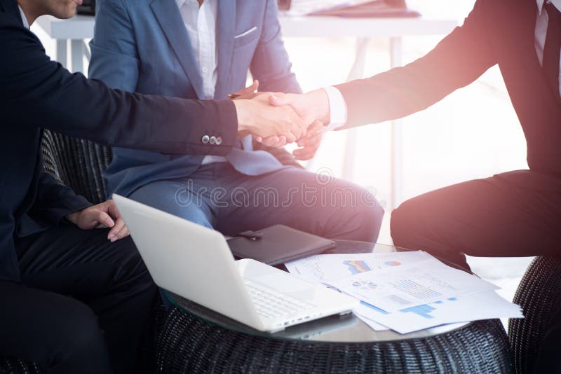 Power of Cooperation, Business Team Joining Hands Together Stock Photo ...