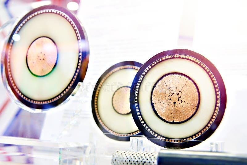Power Copper Cables Cross Section for Electrical Industry Stock Photo ...