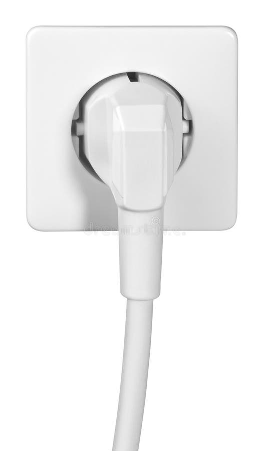 Power cord and socket stock photo. Image of isolated - 32407164