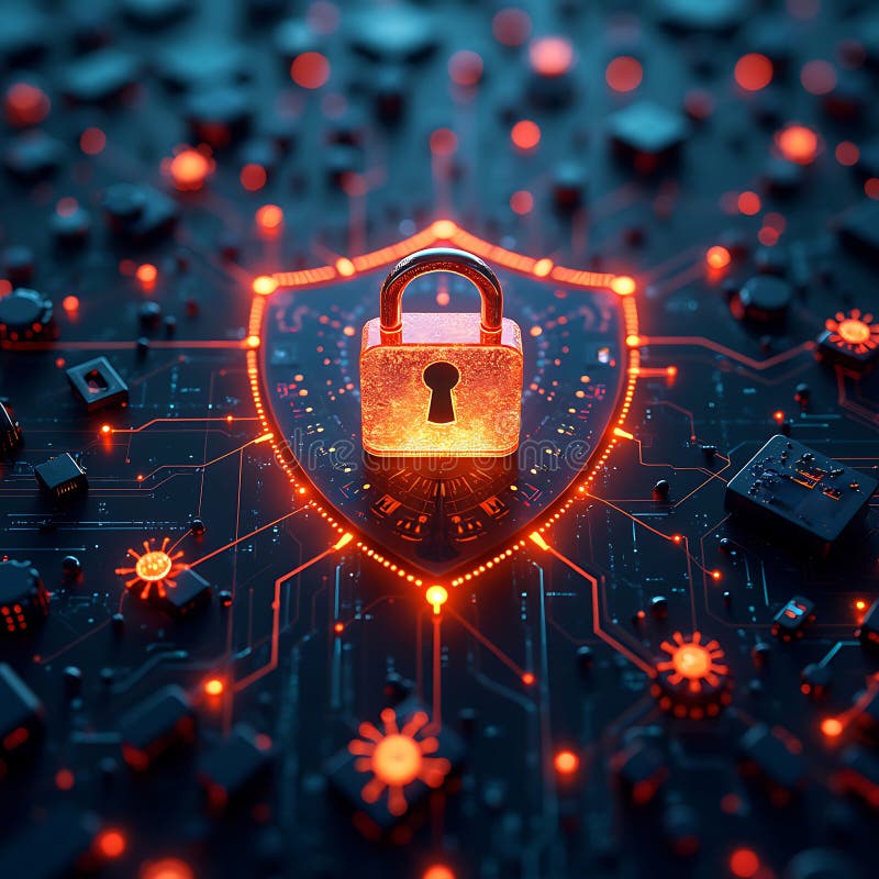 The Power of Cybersecurity Locks: Securing Digital Networks Stock Photo ...