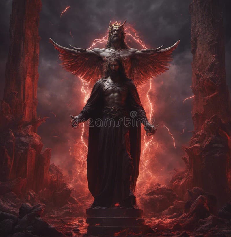 The Power of Darkness Descends upon Stock Illustration - Illustration ...