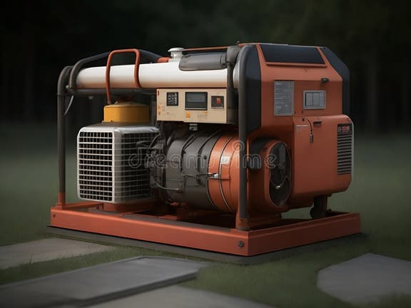Power on-Demand: Showcase the Versatility of Generators Stock Illustration - Illustration of ...