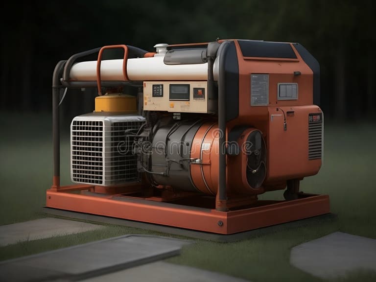 Power on-Demand: Showcase the Versatility of Generators Stock Illustration - Illustration of ...