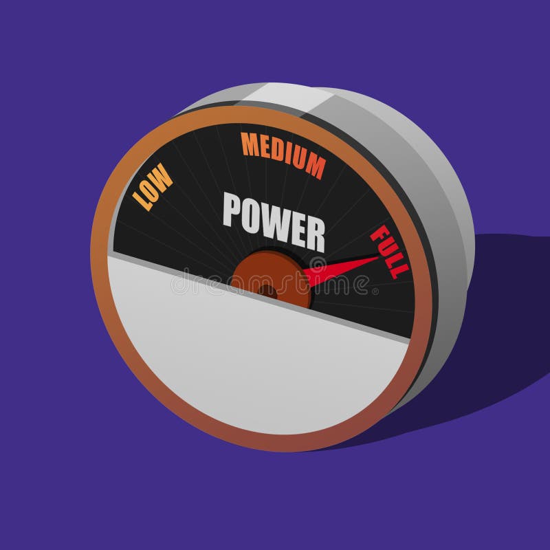 Power dial stock illustration. Illustration of maximum - 42296322
