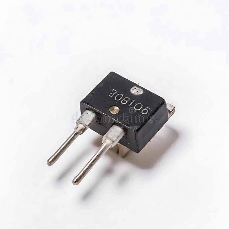 Power Diode Isolated on a White Background Stock Illustration ...