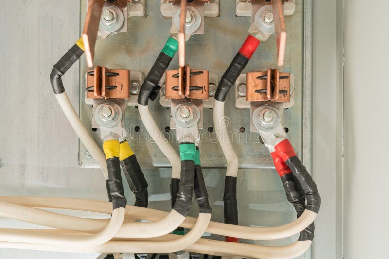 Electric Control Panel with Toggle Switch Off. Electrical Voltage Stock ...