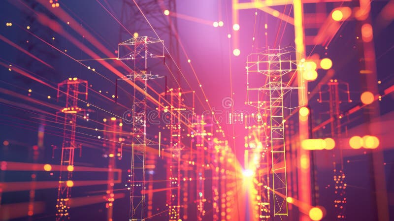 Power Distribution Image Explaining Energy Flow Stock Illustration ... Power Distribution Image Explaining Energy Flow Stock Illustration ...